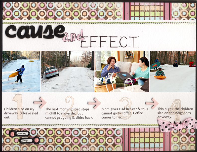 Place embellishments to support scrapbook page flow | Scrapbooking ...