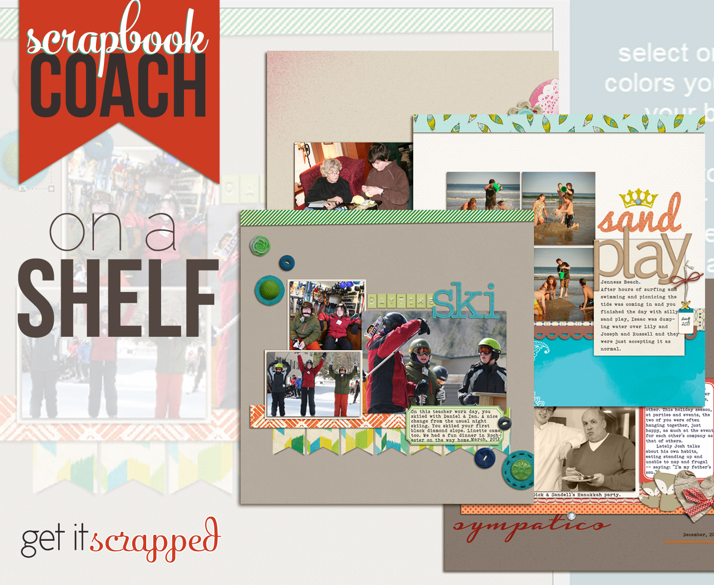 Scrapbook Design Ideas for Two-Page Layouts with the Shelf Foundation ...