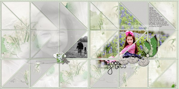 Scrapbook Design Ideas for Two-Page Layouts with Grid Foundations