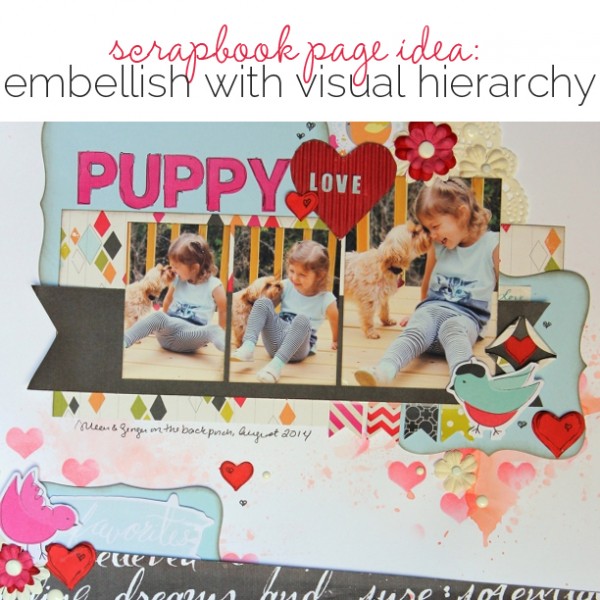 Scrapbook Page Design Embellishing with a Visual Triangle and Visual ...